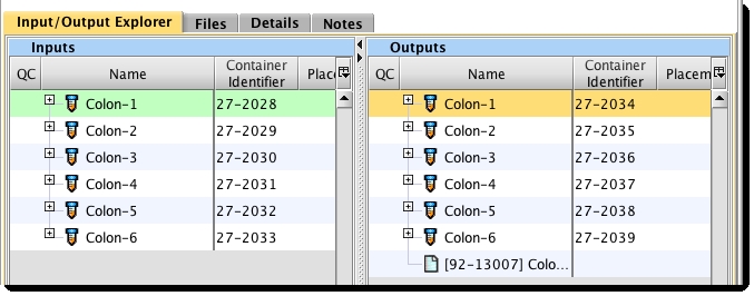 View the Inputs and Outputs of a Process/Step